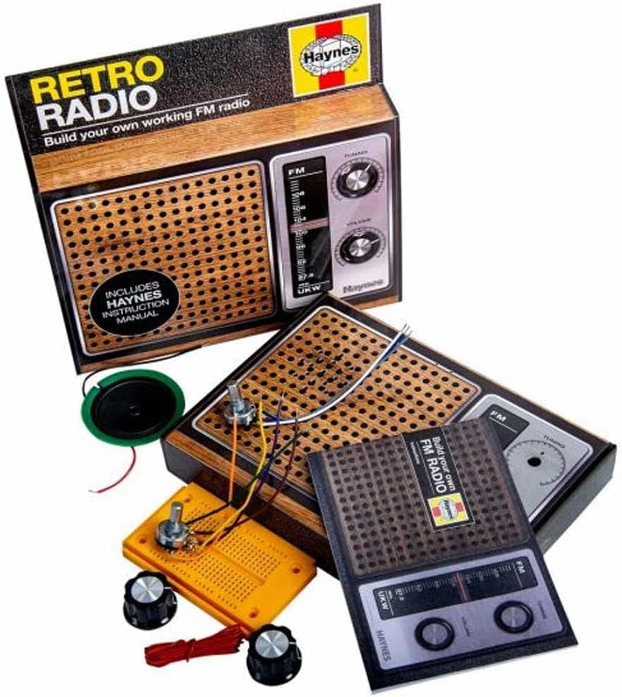 Haynes Retro Radio Kit Build Your Own Working Vintage FM Radio DYI Play ...