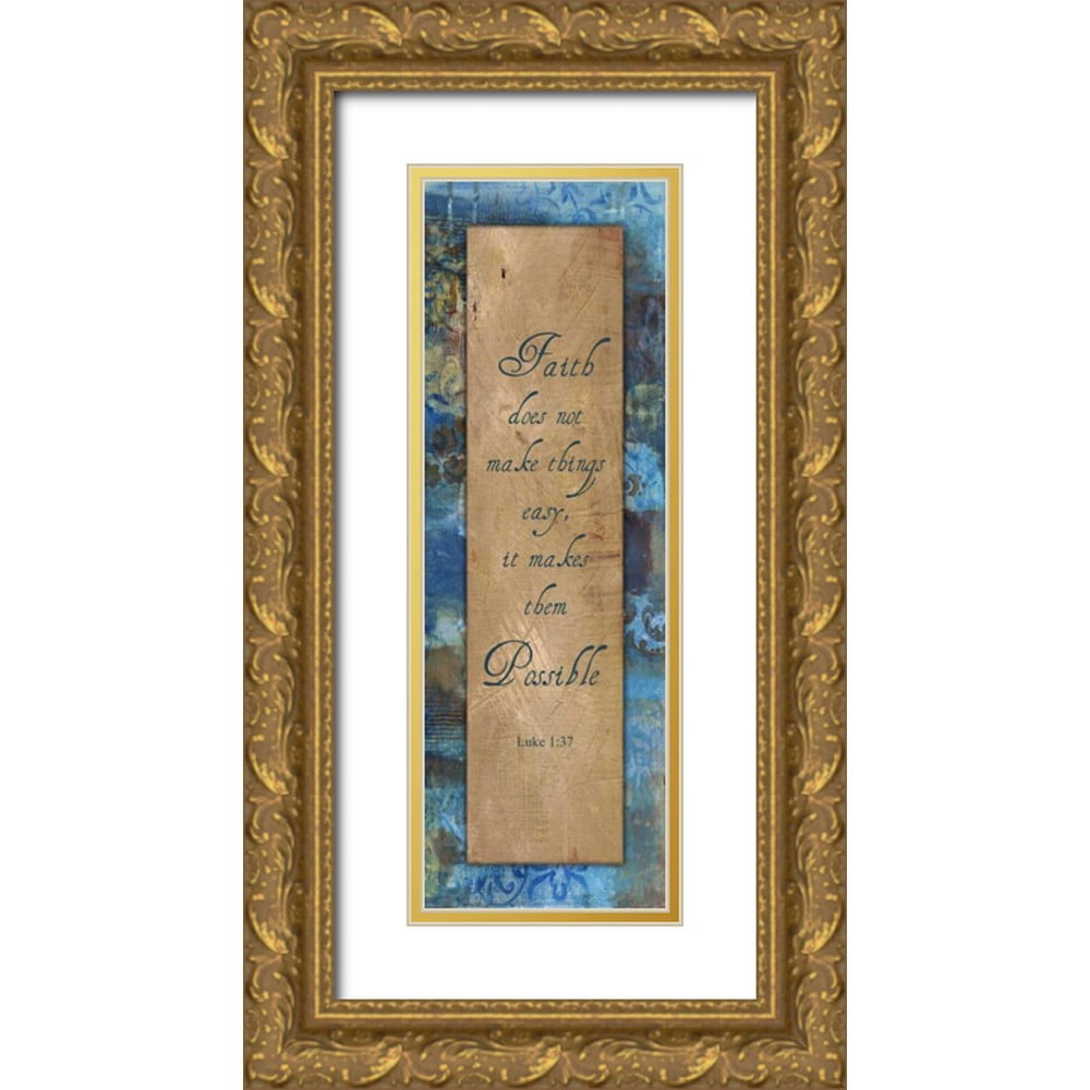 Haynes, Smith 7x14 Gold Ornate Wood Framed with Double Matting Museum ...