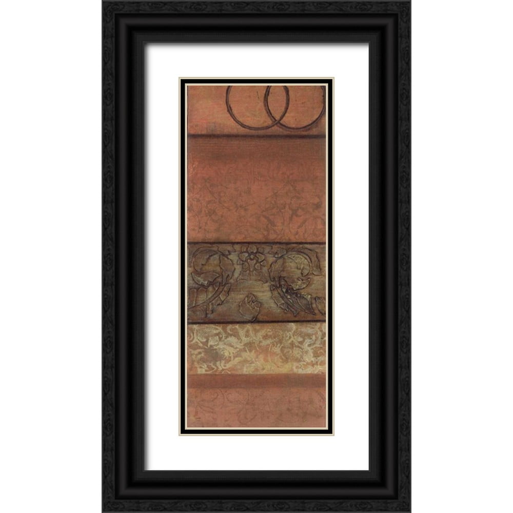 Haynes, Smith 8x14 Black Ornate Wood Framed with Double Matting Museum ...