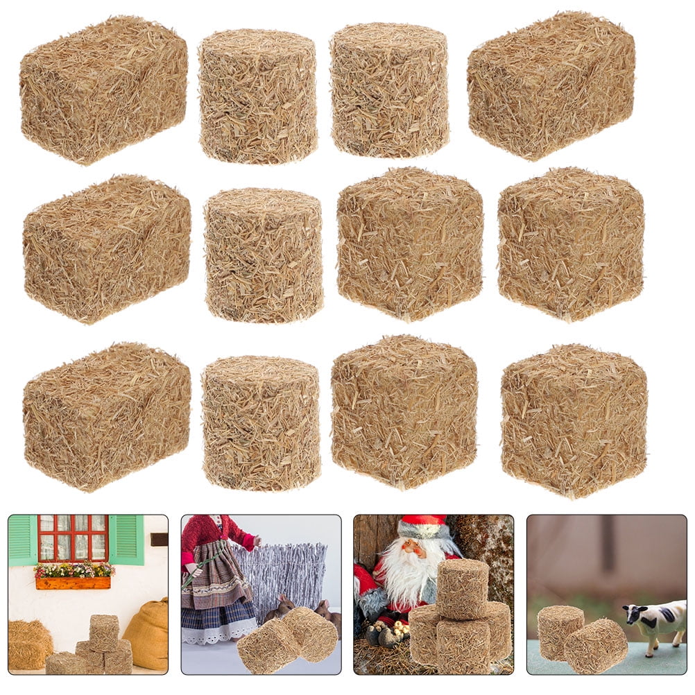 Hayrick Decor, 12pcs Stackable Haystack Autumn Style Mini Hayrick ...