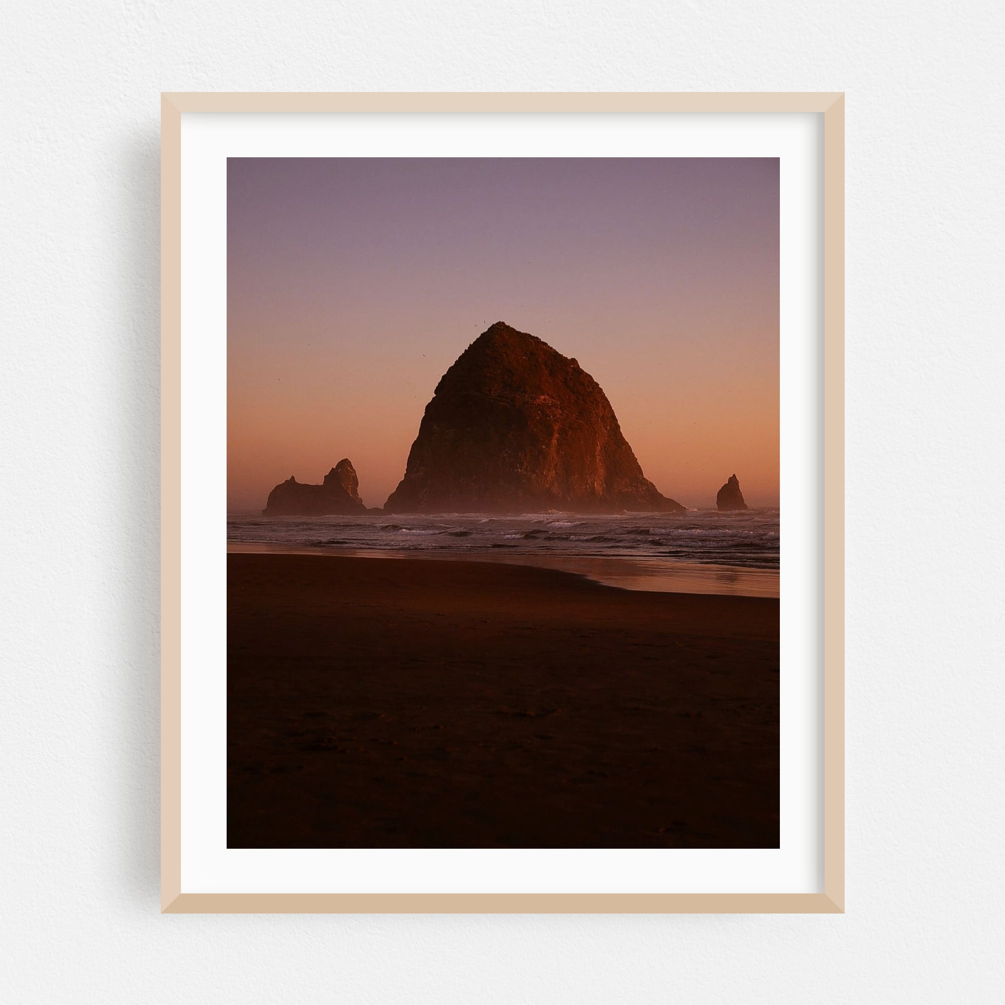 Haystack Rock Sunset - Oregon Photography Sunset Seascape Beach Ocean ...