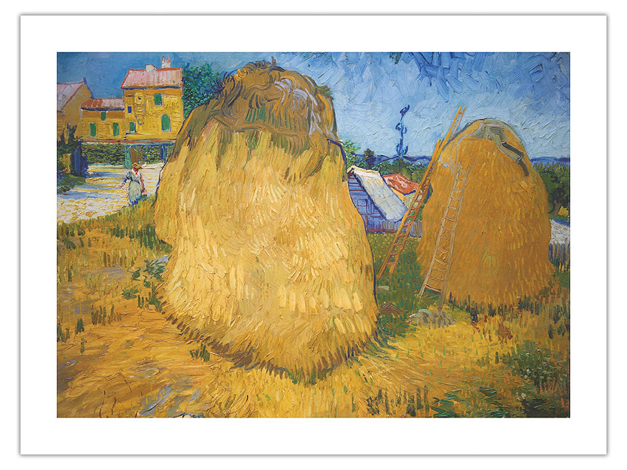 Haystacks in Provence France (Heuschober in der Provence) - From an ...