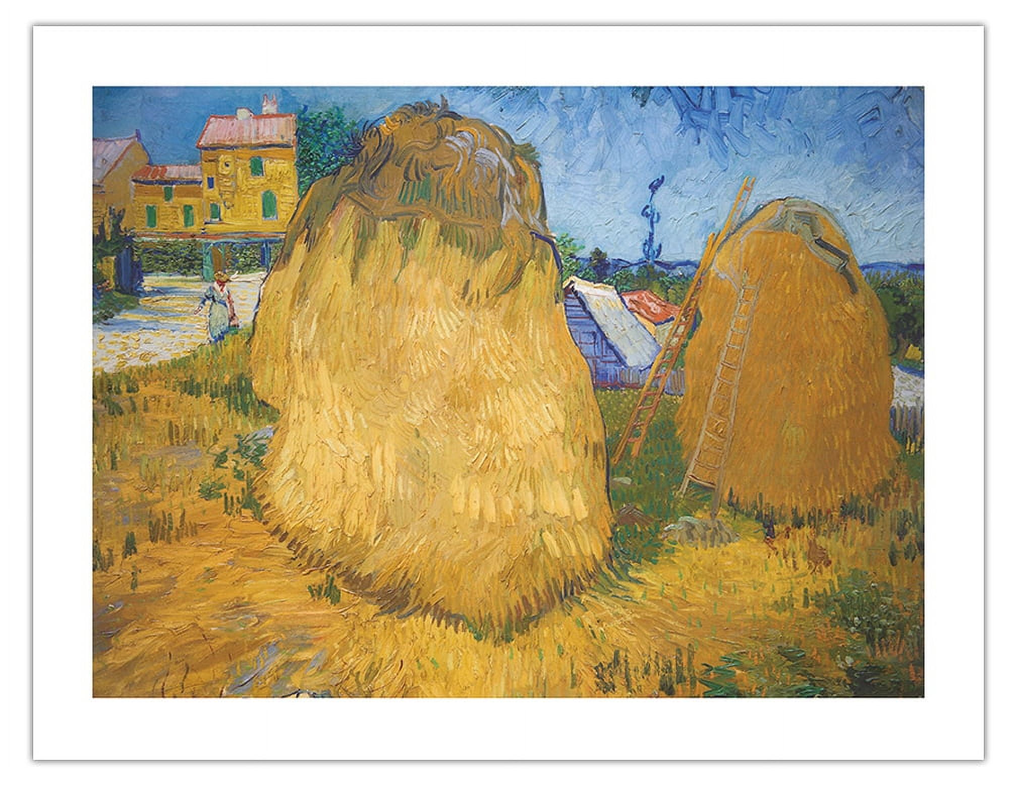 Haystacks in Provence France (Heuschober in der Provence) - From an ...
