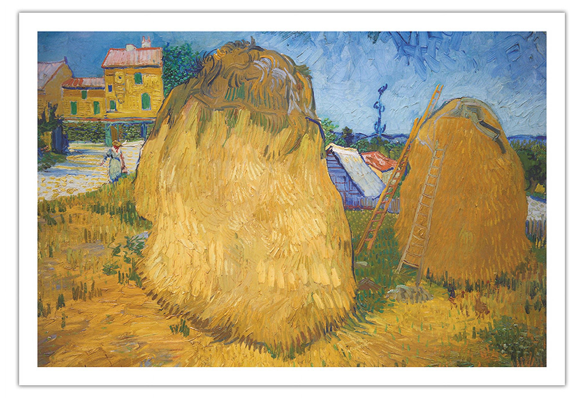 Haystacks in Provence France (Heuschober in der Provence) - From an ...