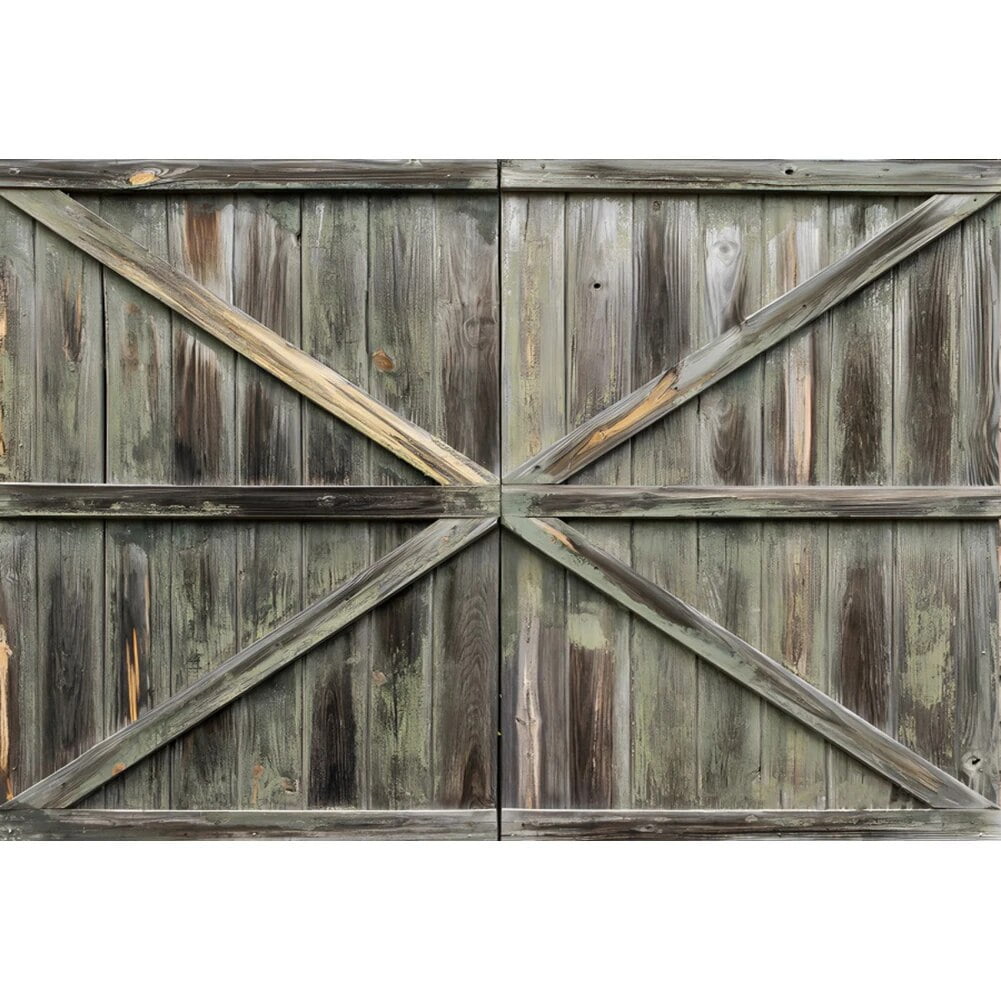 Haystacks Rustic Barn Plank Backdrop Western Cowboy Theme Party Lights ...