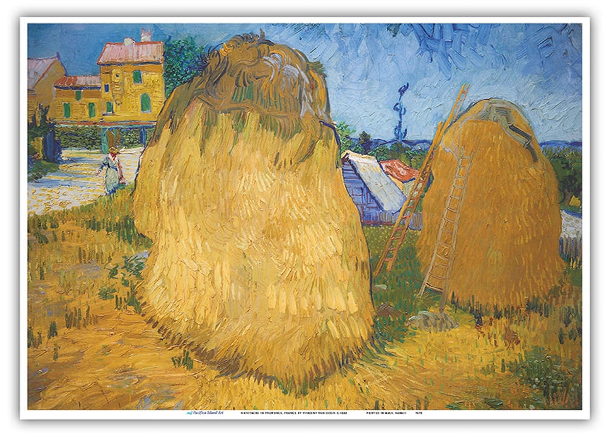 Haystacks in Provence France (Heuschober in der Provence) - From an ...