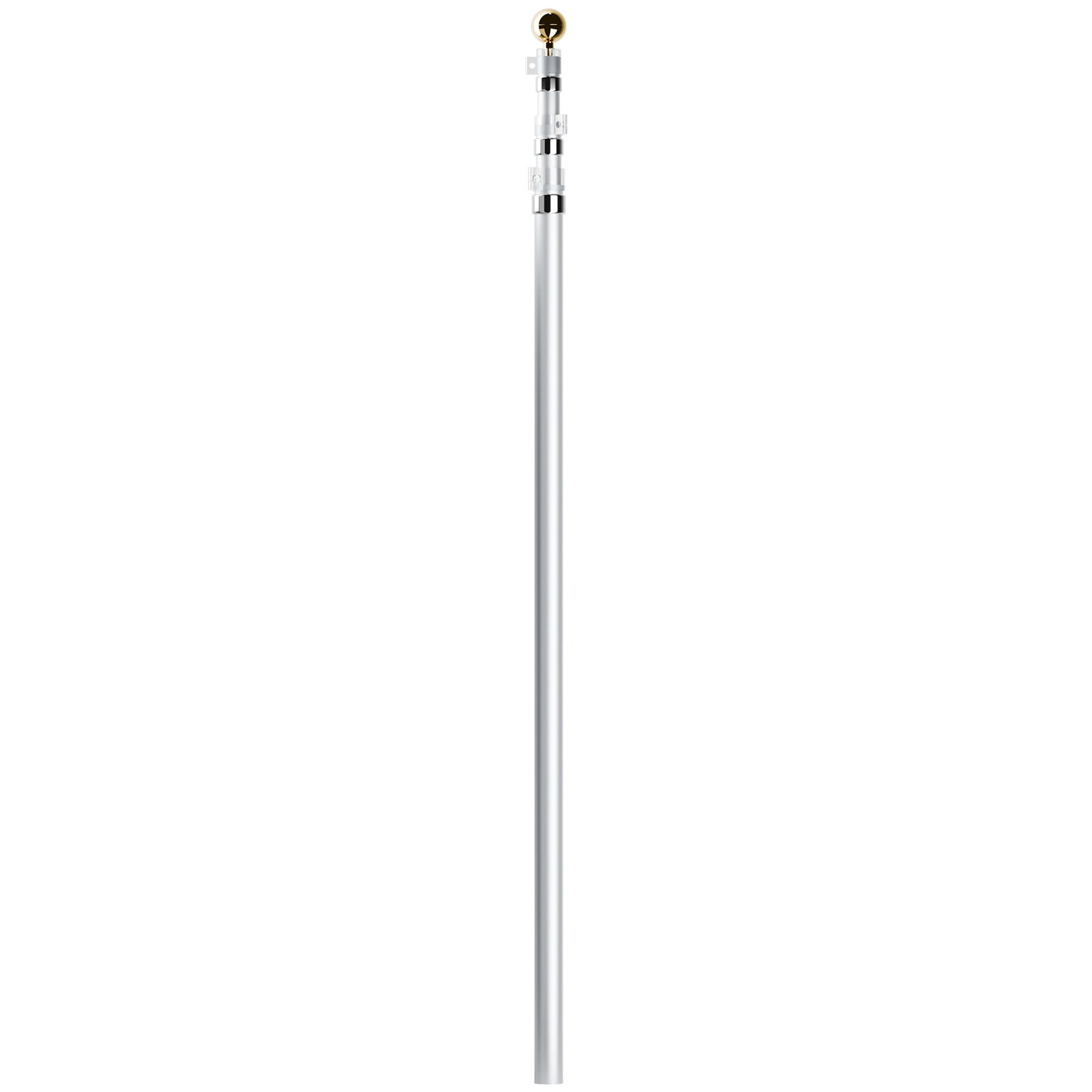Haysvty 9-25FT Aluminum Alloy Telescopic Flagpole, Extra Thick 5 ...