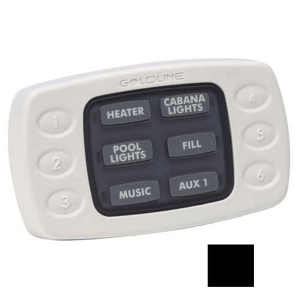 Hayward AQL-SS-6B-B Wired 6 Button Spa Side Remote Control Black ...