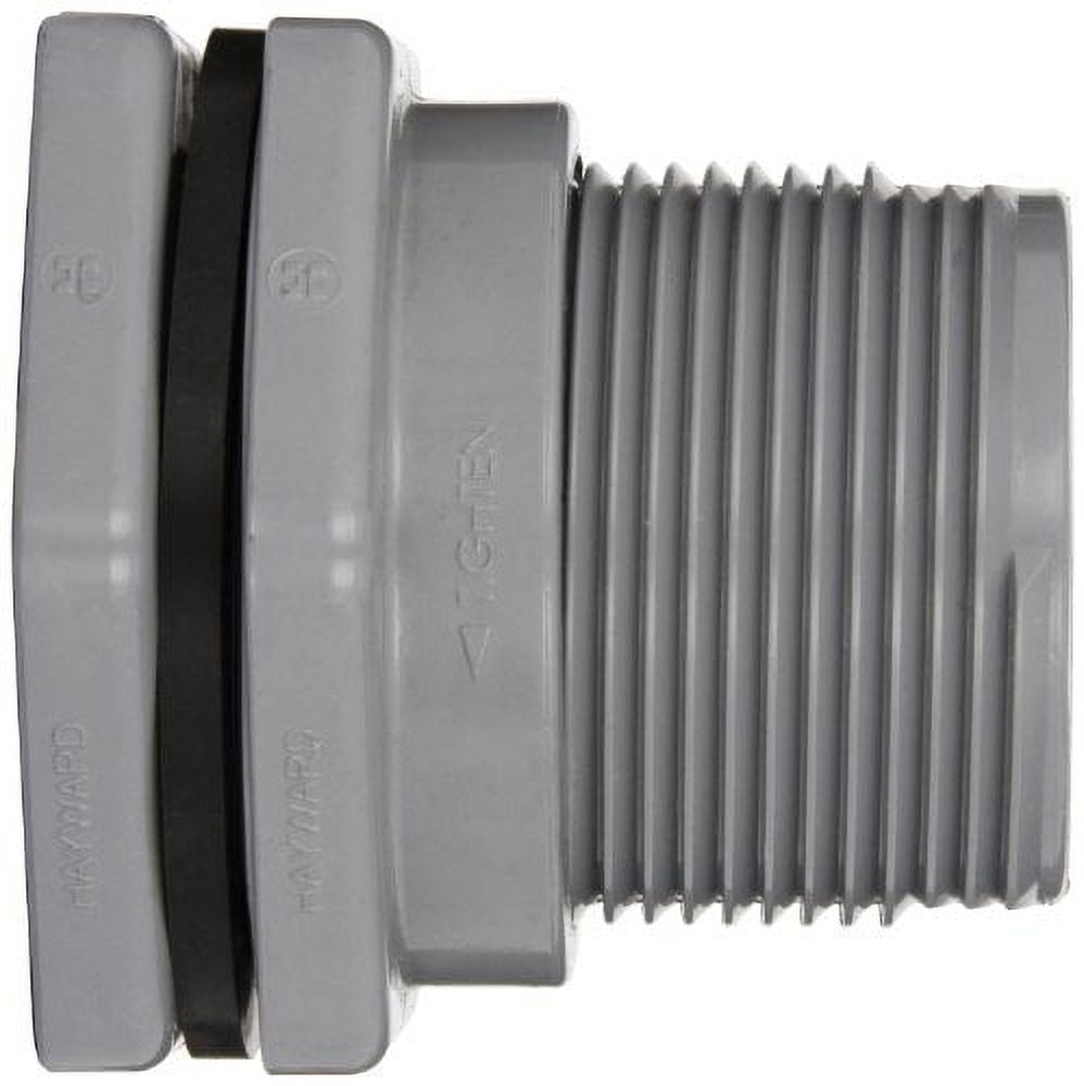 Hayward BFA2030TFS Series BFA Standard Flange Bulkhead Fitting, Threaded x Threaded End, CPVC ...