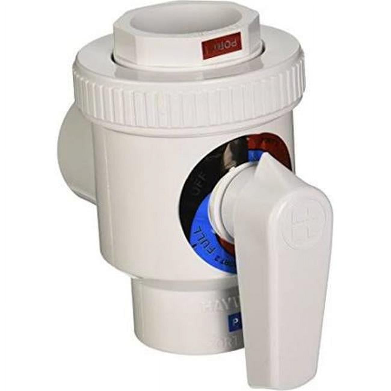 Hayward Deluxe Four Port 1-1/2in. SKT ABS Plastic Ball Valve SP0735S ...