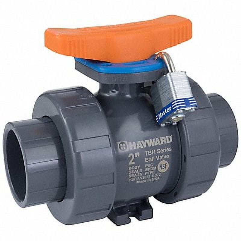 Hayward Flow Control Manual 2-Way Ball Valve,Flange,PVC TBH1200A0FE0000 ...
