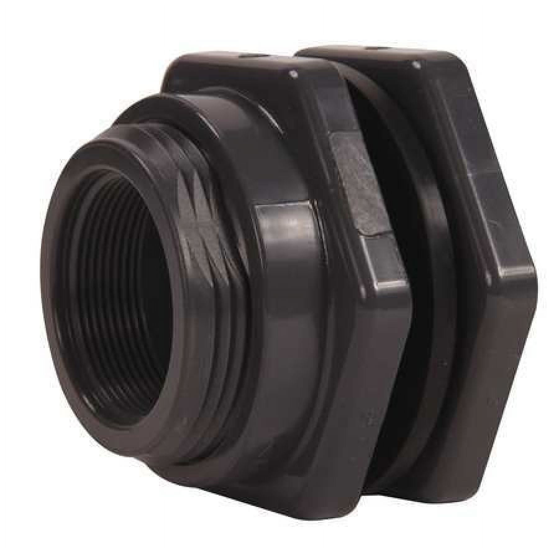Hayward Flow Control Bulkhead Tank Fitting,EPDM,3"L,PVC BFAS1012CES ...