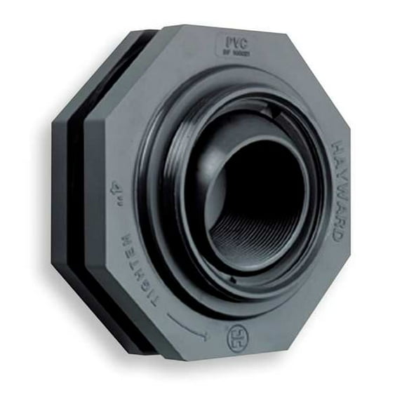 Bulkhead Tank Fitting, Self-Aligning, 1", PVC/EPDM, FPT x FPT - Walmart.com
