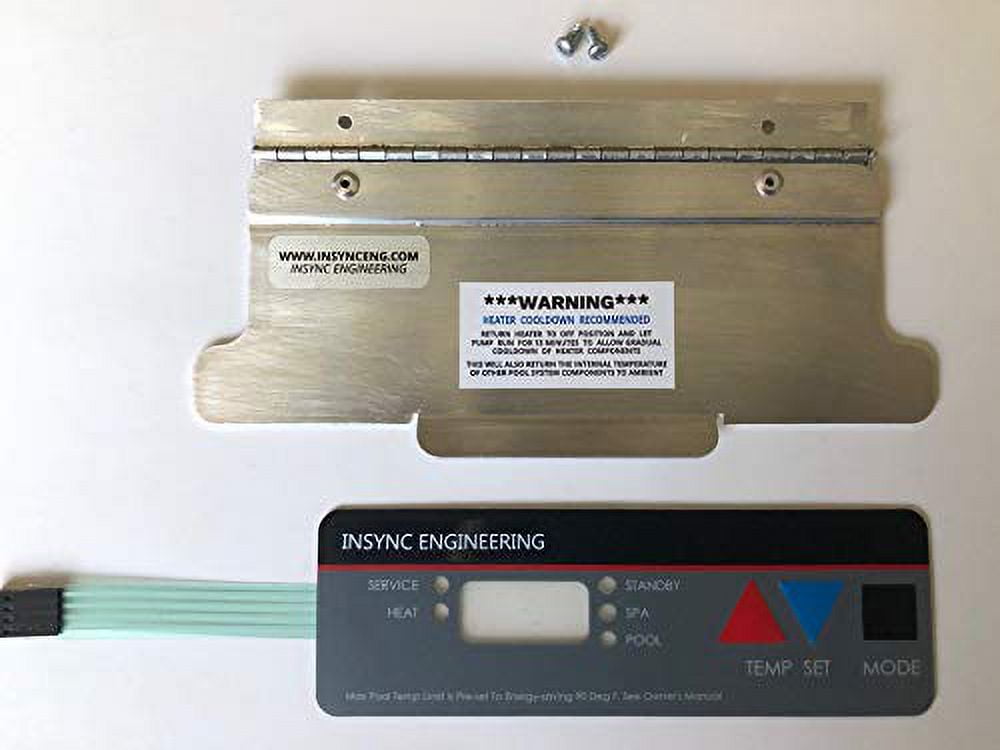 Hayward H-F Series Pool Heater Bezel Keypad & Protective Metal Cover ...