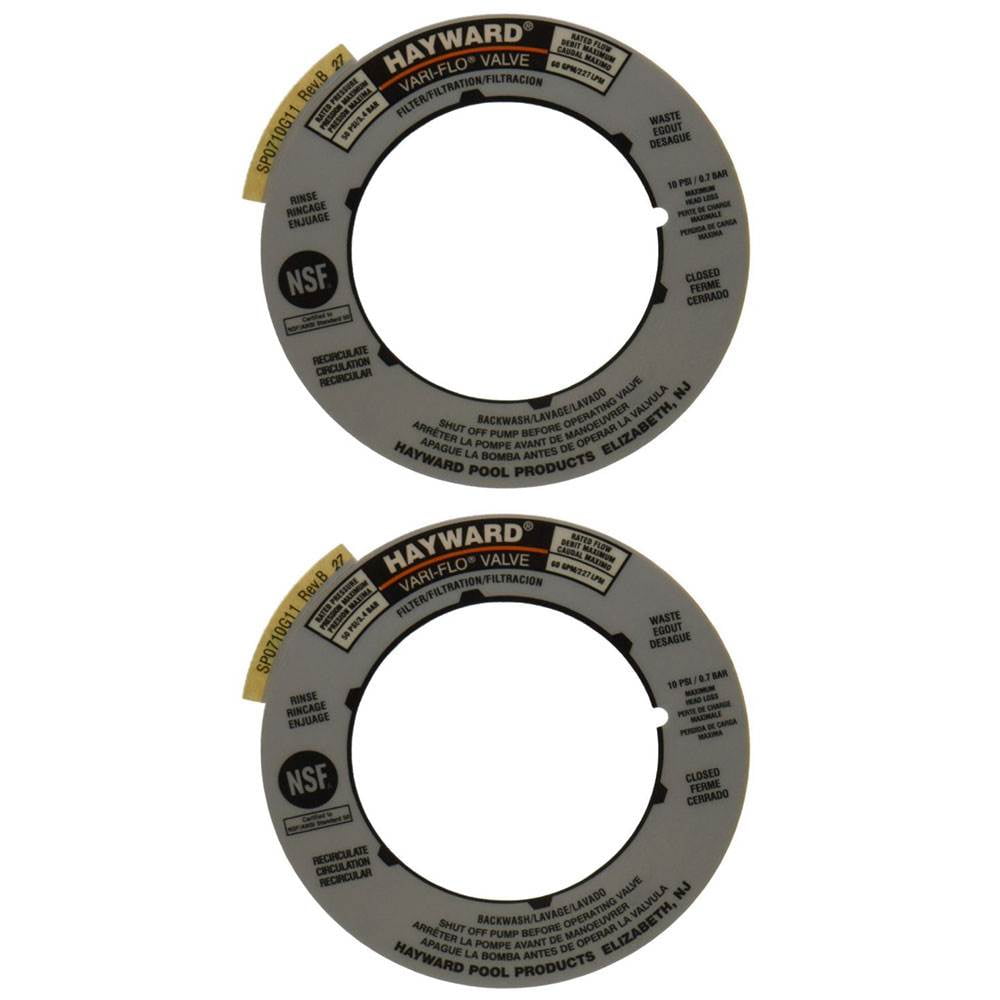 Hayward Multiport Part, Pool Sand Filter Valve Label Plate Replacement ...