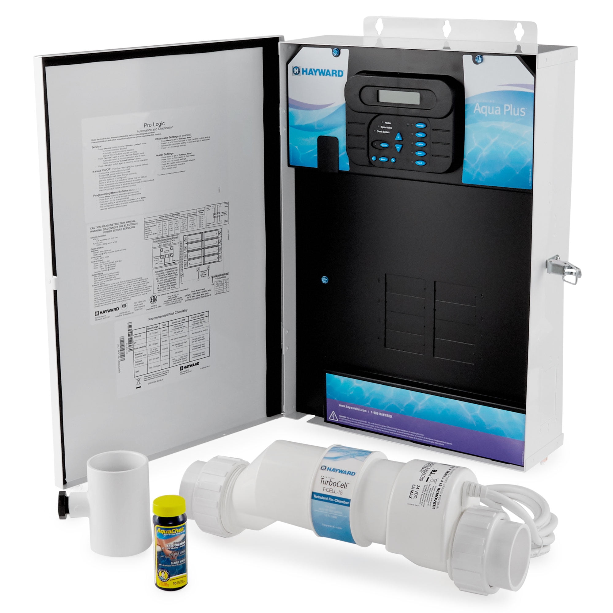 Hayward PLPLUS AquaPlus Chlorinator w/ 4 Relays, 4 Valves, 2 Heaters ...