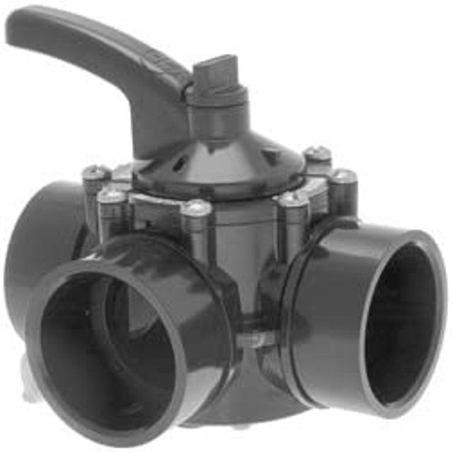 Hayward PSV3S PSV Swimming Pool 3-Way 1.5 x 2 Inch CPVC Water Diverter ...