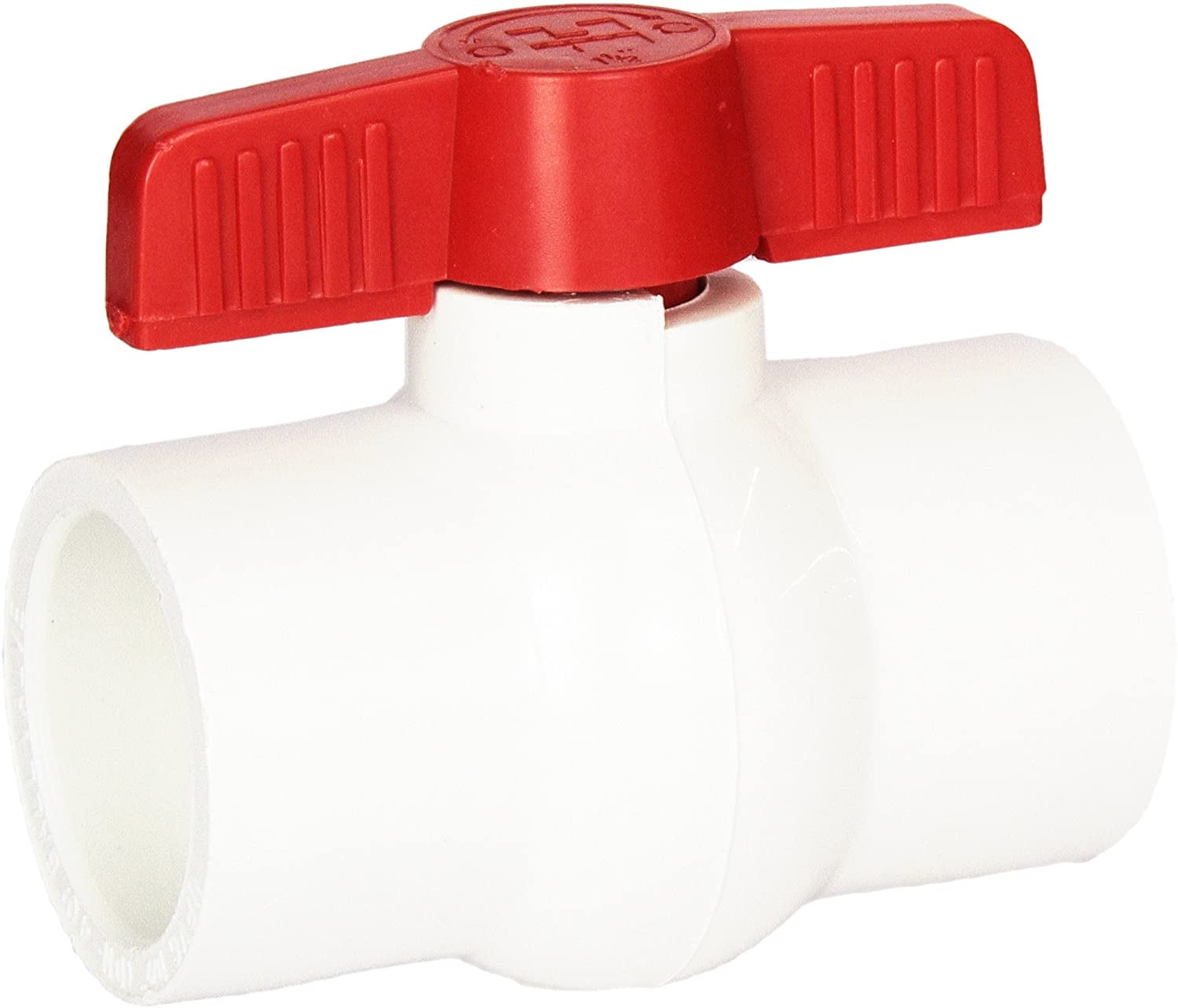 Hayward QVC1015SSEW 1-1/2-Inch White QVC Series Compact Ball Valve with ...