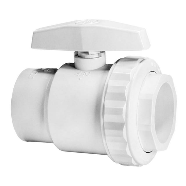 Hayward Trimline 2-Way Ball Valve, 1.5" SKT Pipe, PVC, Model SP0722S ...
