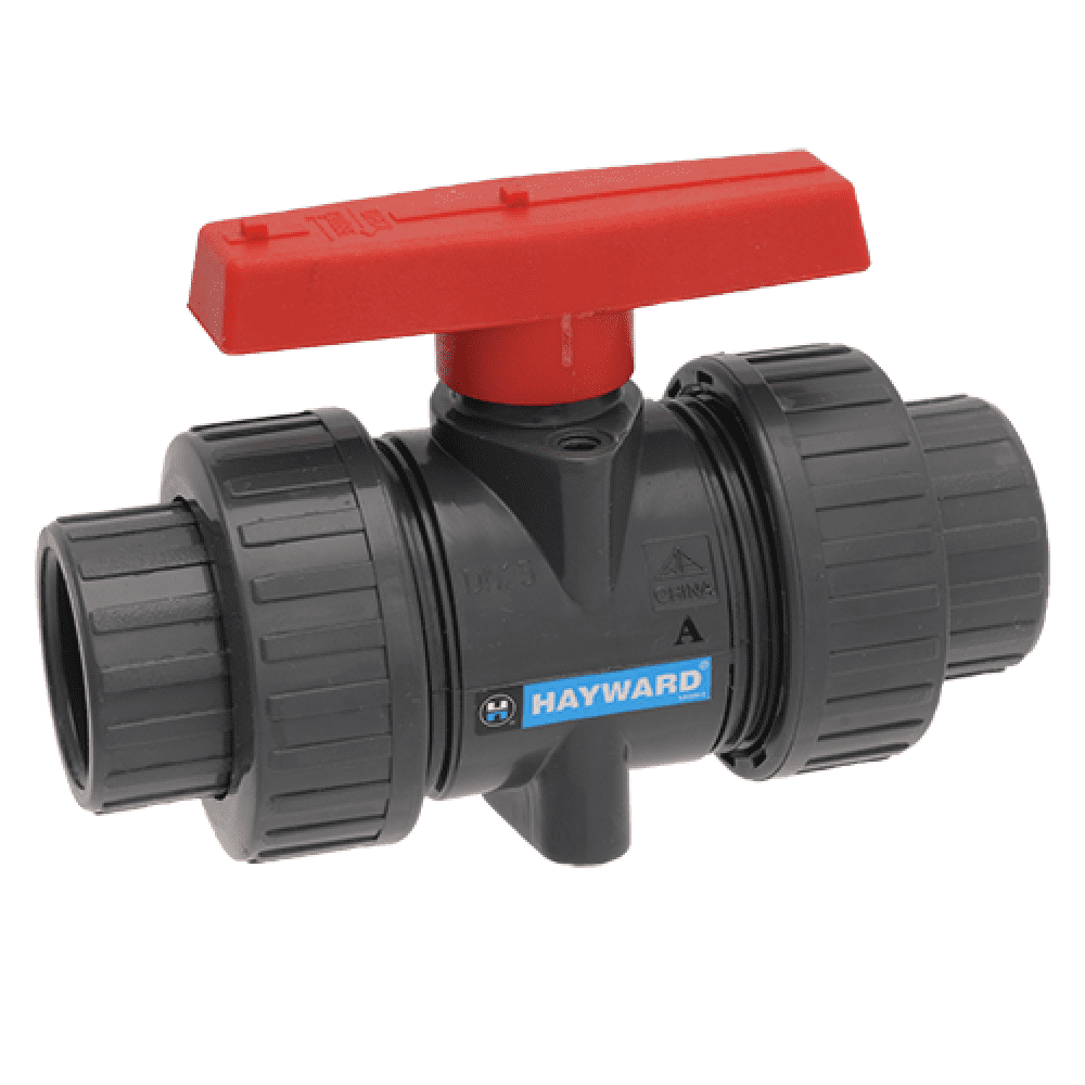 Hayward TBB1010CPEG 1" PVC True Union Ball Valve Socket/Threaded End ...
