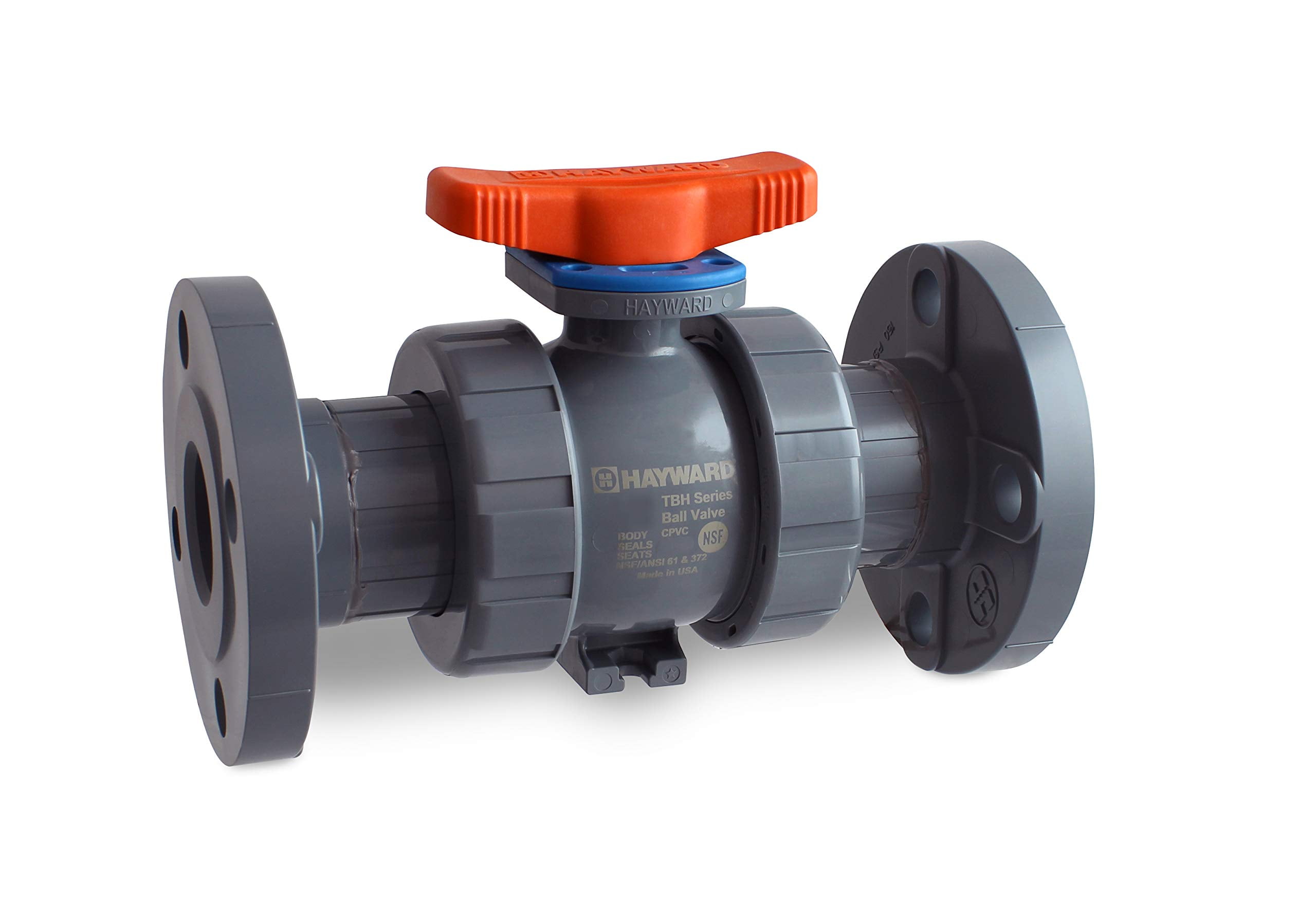 Hayward TBH2125A0FE0000 Series TBH True Union Ball Valve, Flanged End ...