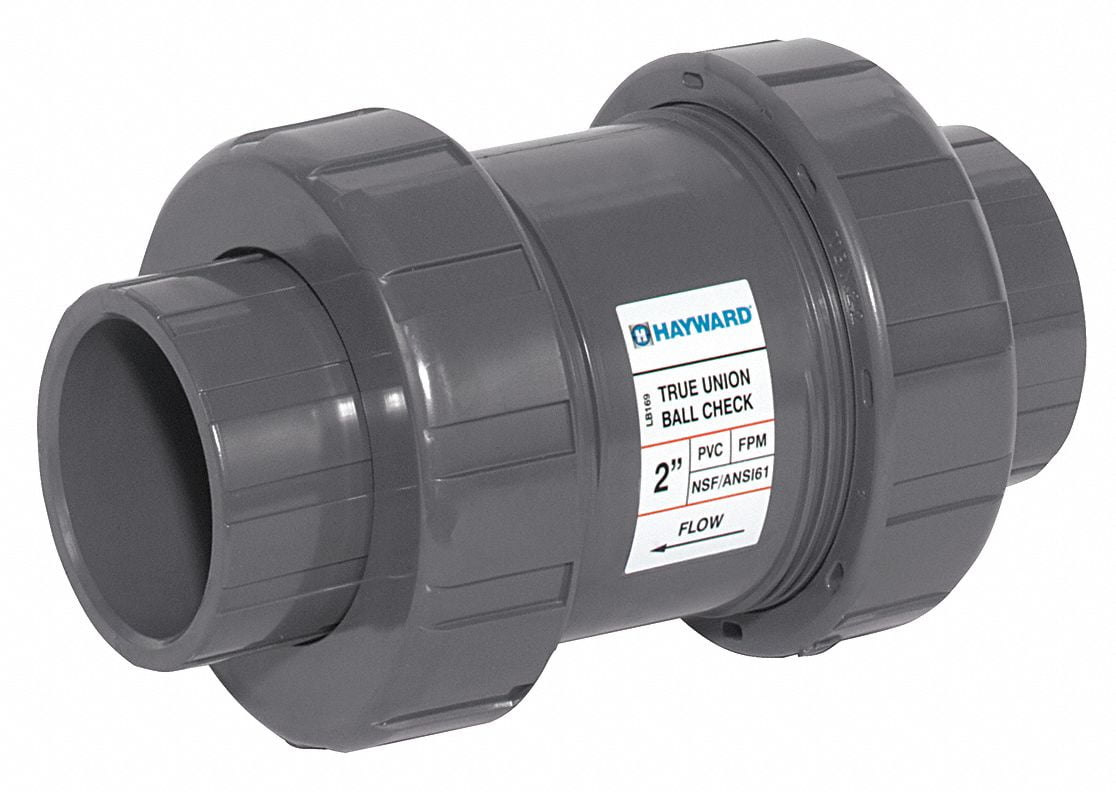 Hayward Union Check Valve,PVC,2",FNPT x Socket TC10200STE - Walmart.com