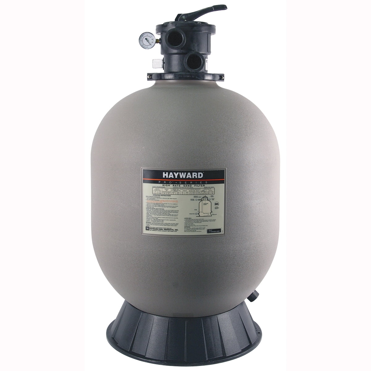 "Hayward Inground Pro Series 24"" Sand Pool Filter with Top Mount Valve ...