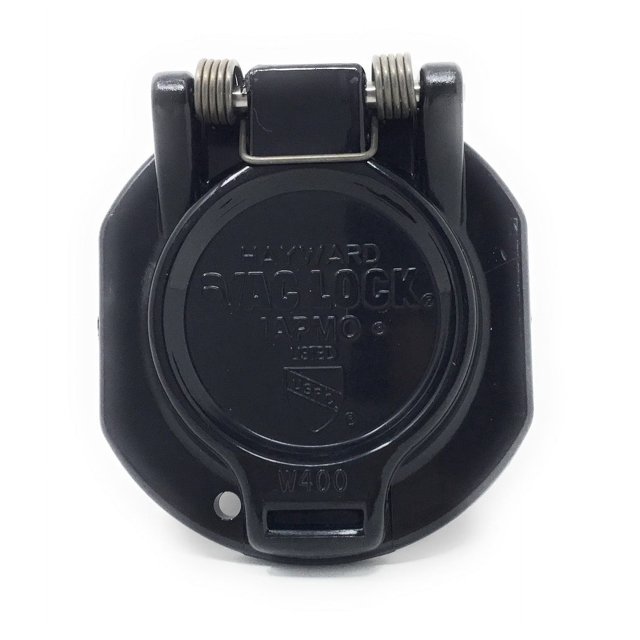 Hayward W400BBKP Vac Lock Pool Vacuum Lock Safety Wall Fitting, Black ...