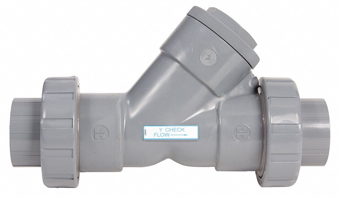 Hayward Y True Union Check Valve,PVC,2",Socket YC10200SU - Walmart.com