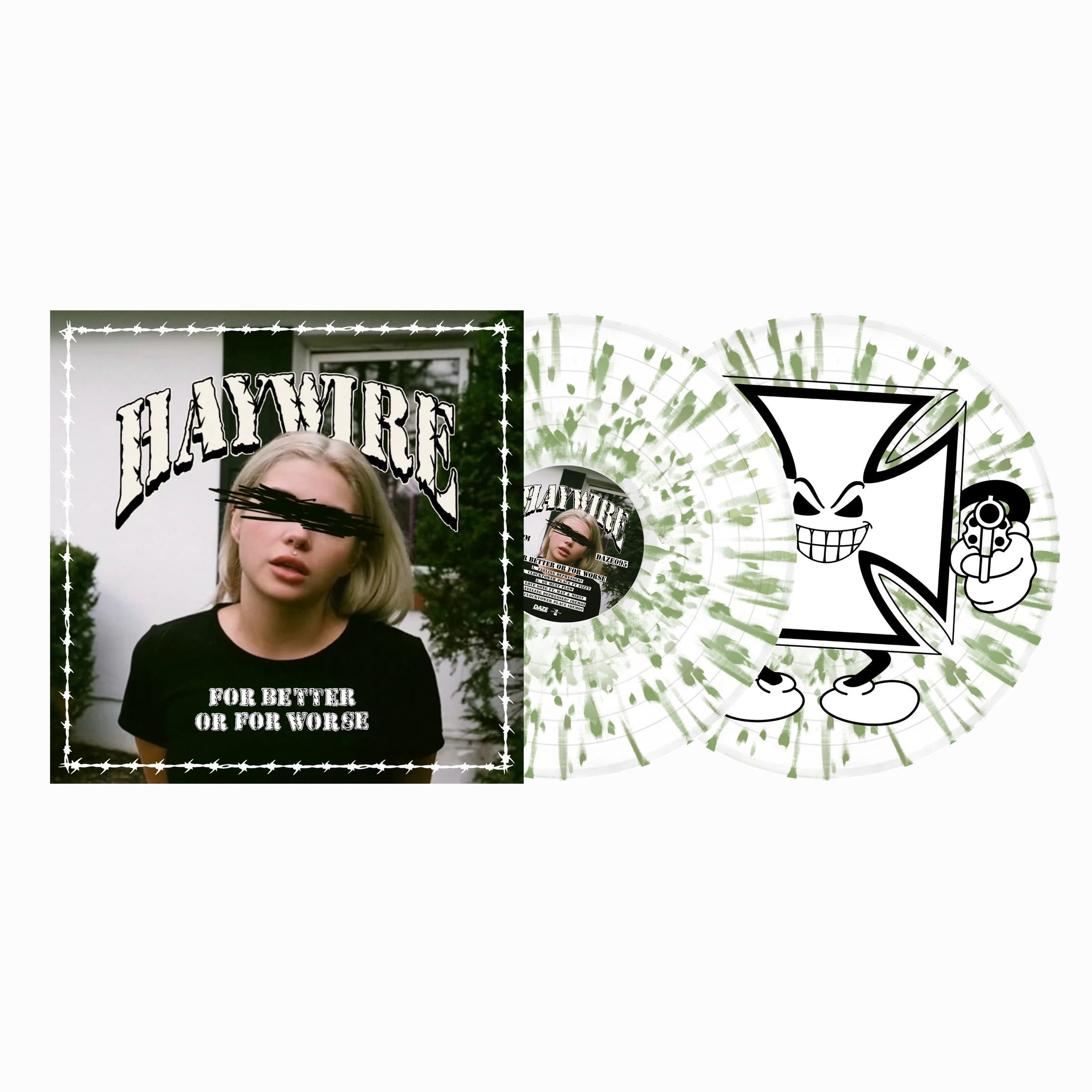 Haywire - For Better or for Worse - Cloudy Clear w/Dark Greeen Splatter ...