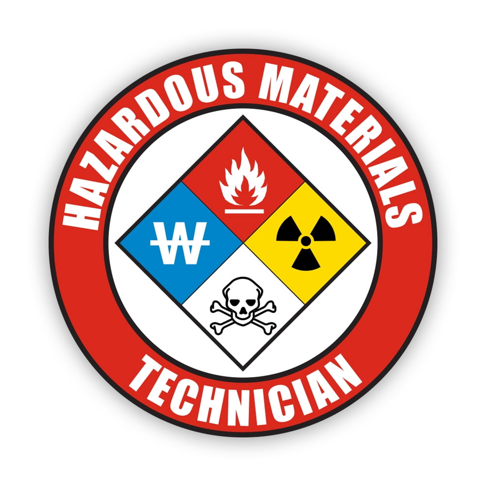 Haz Mat Hazardous Materials Technician Sticker Decal - Self Adhesive ...