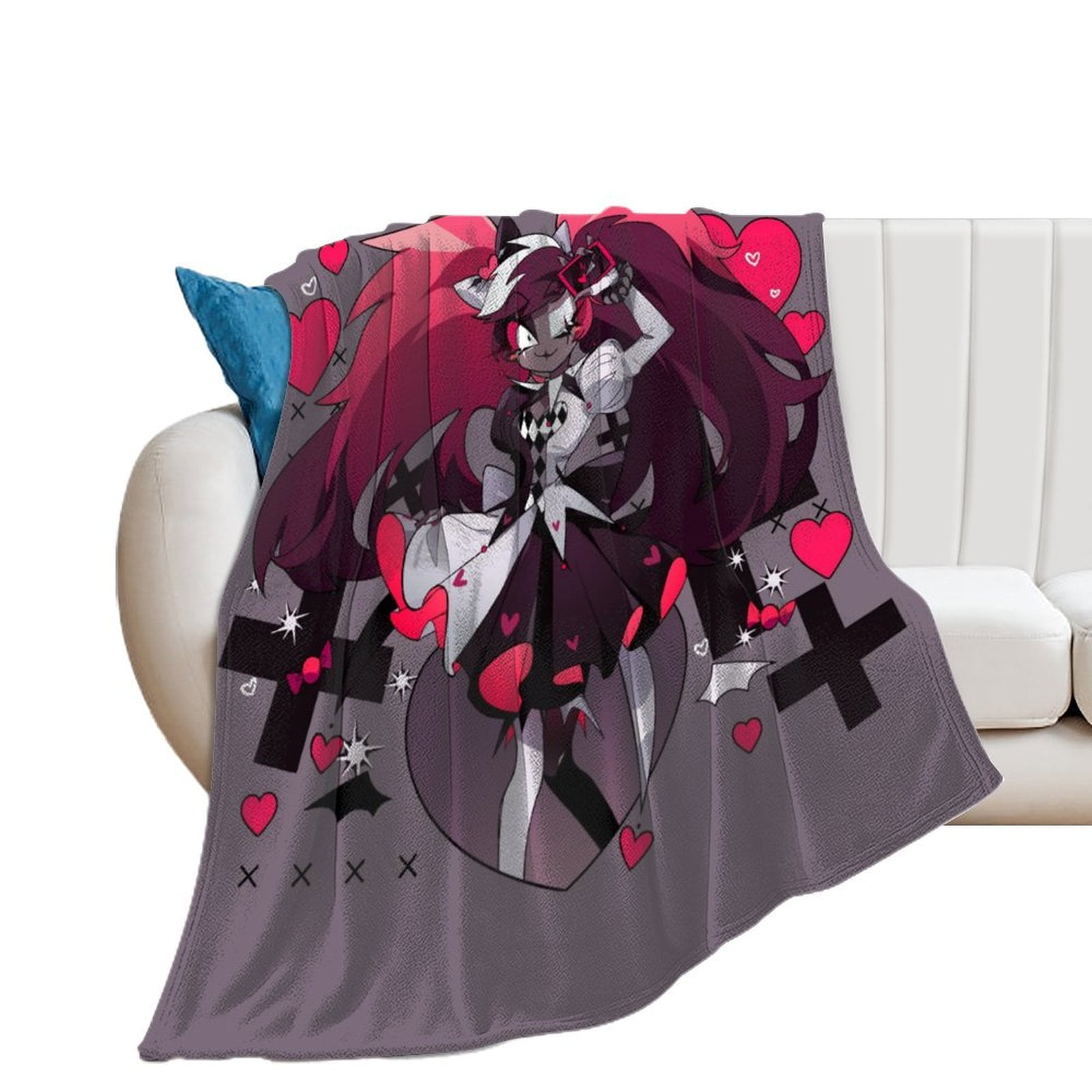 Haz-bin Hotel Throw Blanket Flannel Anime for Girls Boys Men Women Haz ...