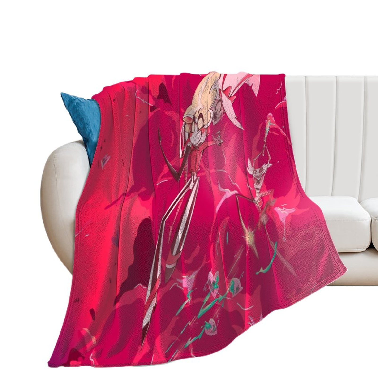 Haz-bin Hotel Throw Blanket Flannel Anime for Girls Boys Men Women Haz ...