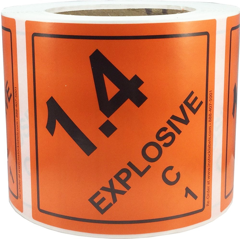 Hazard Class 1 D O T Explosives 1 4C Hazmat Labels 4X4 Inch Square 500 hazard-class-1-d-o-t-explosives-1-4c-hazmat-labels-4x4-inch-square-500
