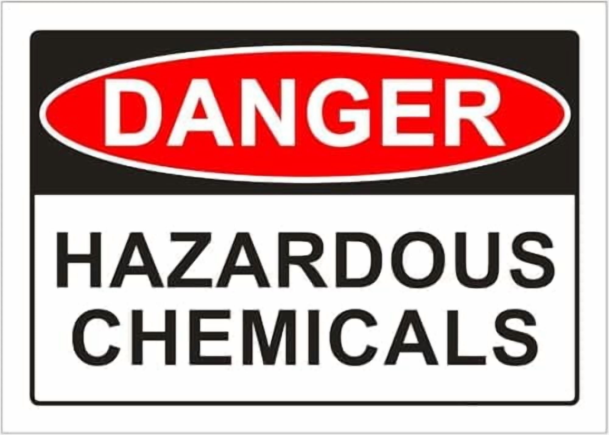 Hazardous Chemicals Danger Sign Metal Tin Sign 8 x 12 inch for ...