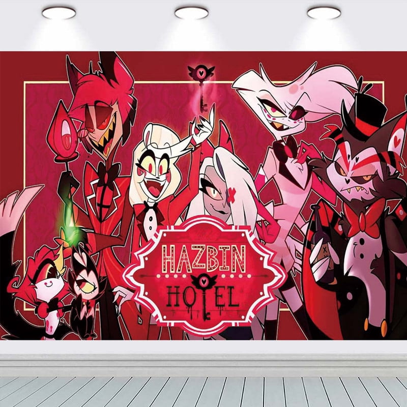 Hazbin Hote Backdrop Banner Party Supplies Poster Movie Theme ...