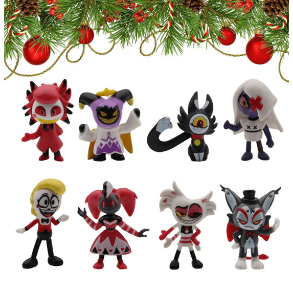 Hazbin Hotel 8-Piece Mini Collectible Figurines – Anime Characters ...