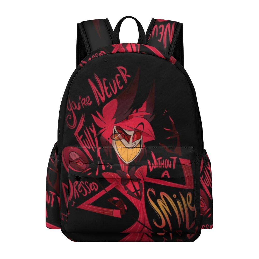 Hazbin Hotel Alastor Adjustable Backpack Laptop Daypack Student School ...