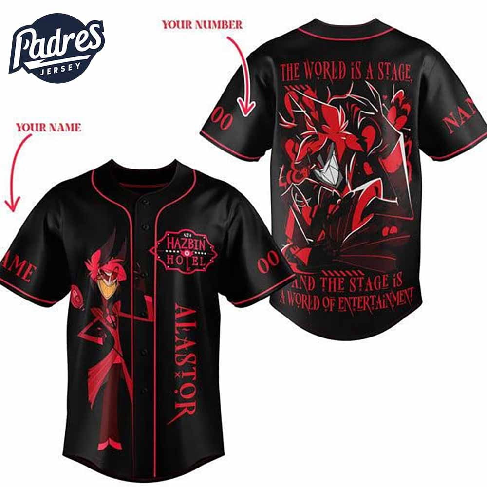 Hazbin Hotel Alastor Custom Baseball Jersey - Walmart.com