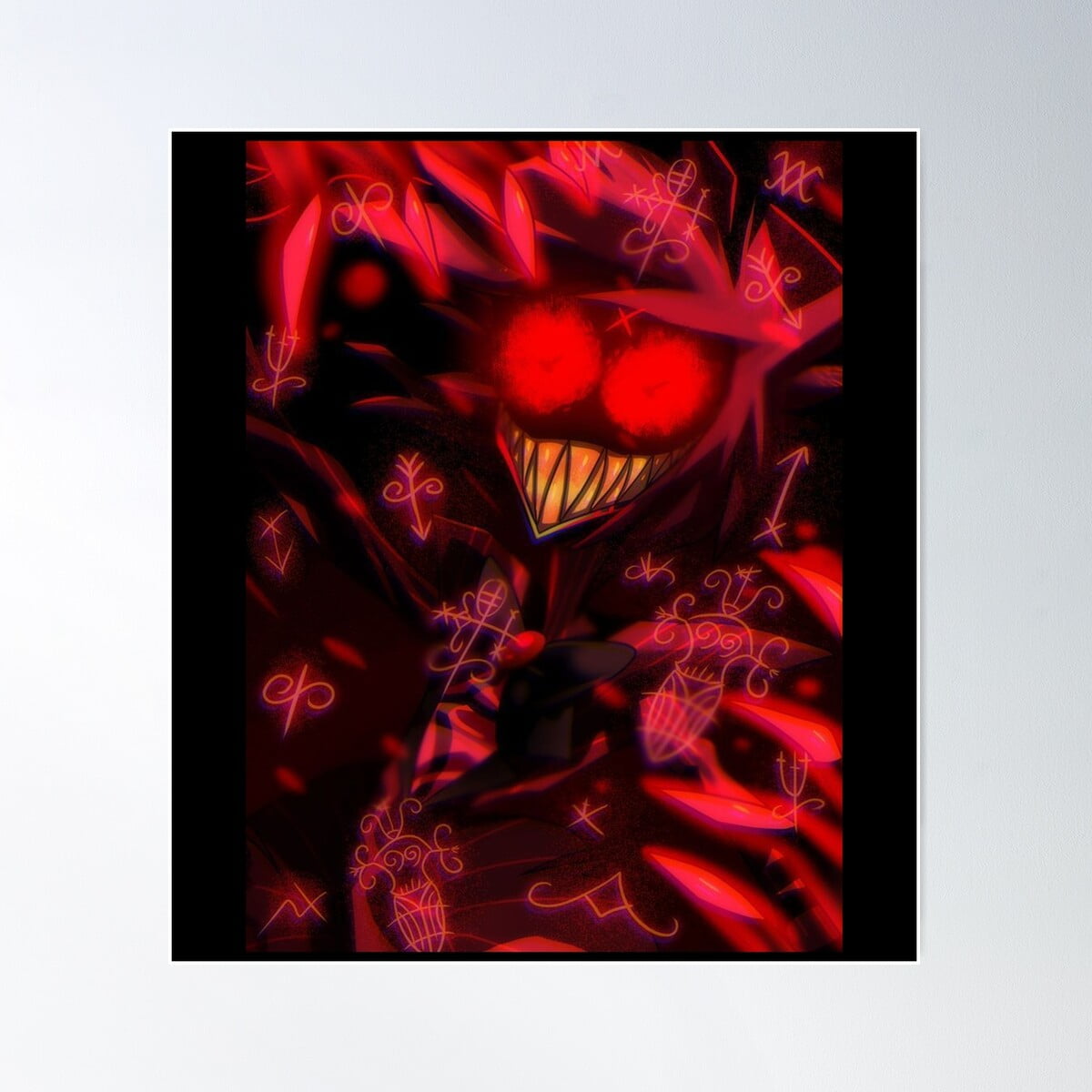 Hazbin Hotel Alastor Poster Wall Art, Modern Wall Decor For Living Room ...