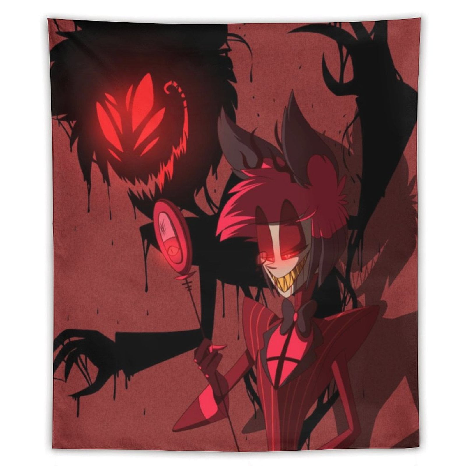 Hazbin Hotel Alastor Radio Demon Tapestry Luxury Wall Hanging ...