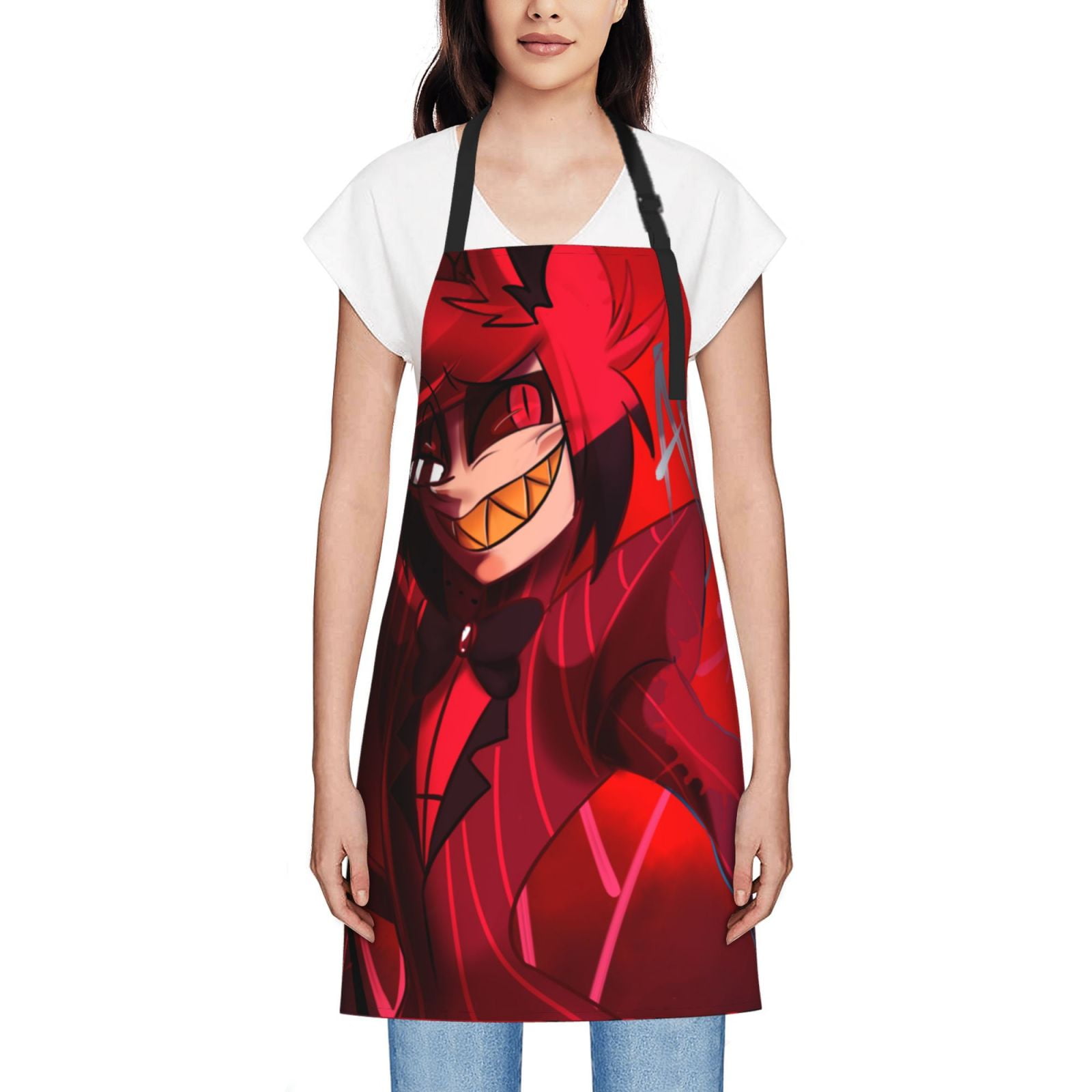 Hazbin Hotel Alastor Radio Demon Waterproof Apron Home Decor For ...