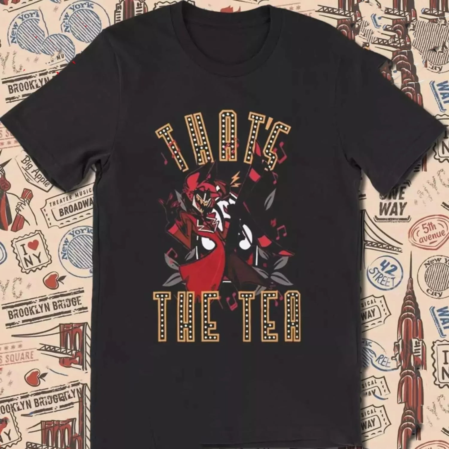 Hazbin Hotel Alastor That s The Tea 2024 Painting Multicolor T-Shirt Tshirt, 2XL, BLACK ...