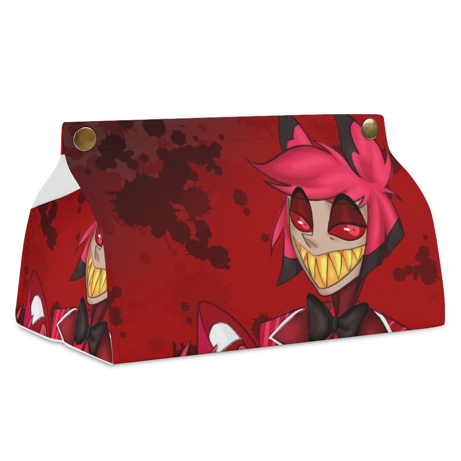 Hazbin Hotel Alastor Tissue Box Cover PU Tissue Paper Case Pouch Holder ...