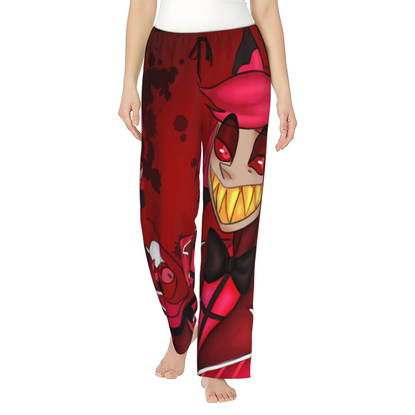 Hazbin Hotel Alastor Women's Pajama Pants Lounge Daily Novelty Cozy ...