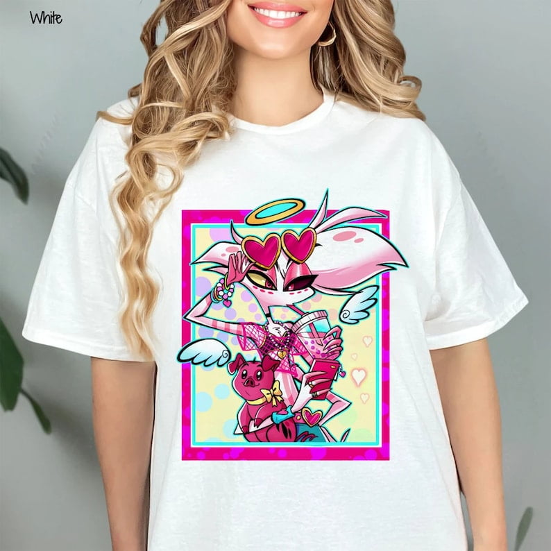 Hazbin Hotel Angel Dust And Fat Nugget Cute T-Shirt, Nepal | Ubuy