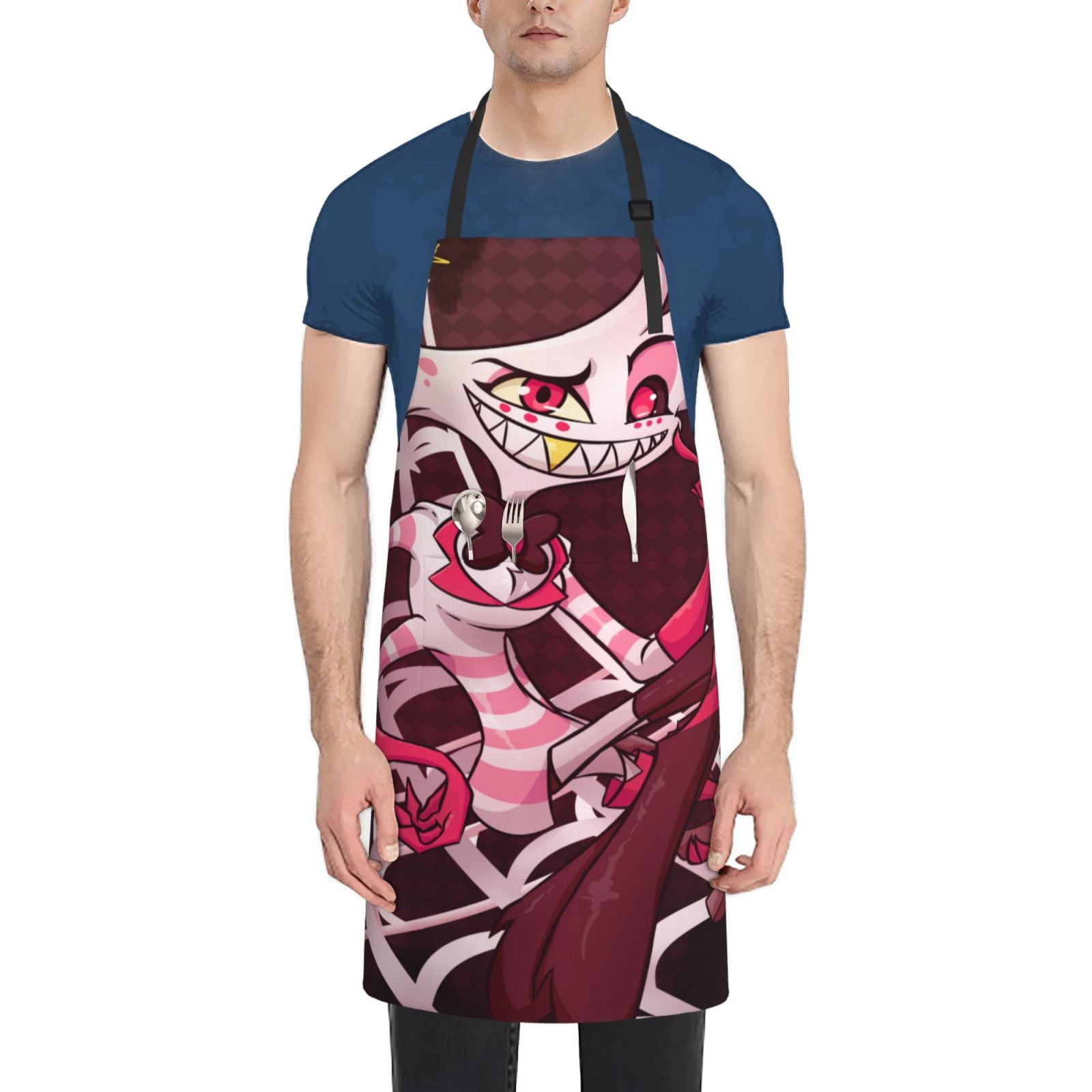 Hazbin Hotel Angel Dust Apron for Women and Men with Pockets ...