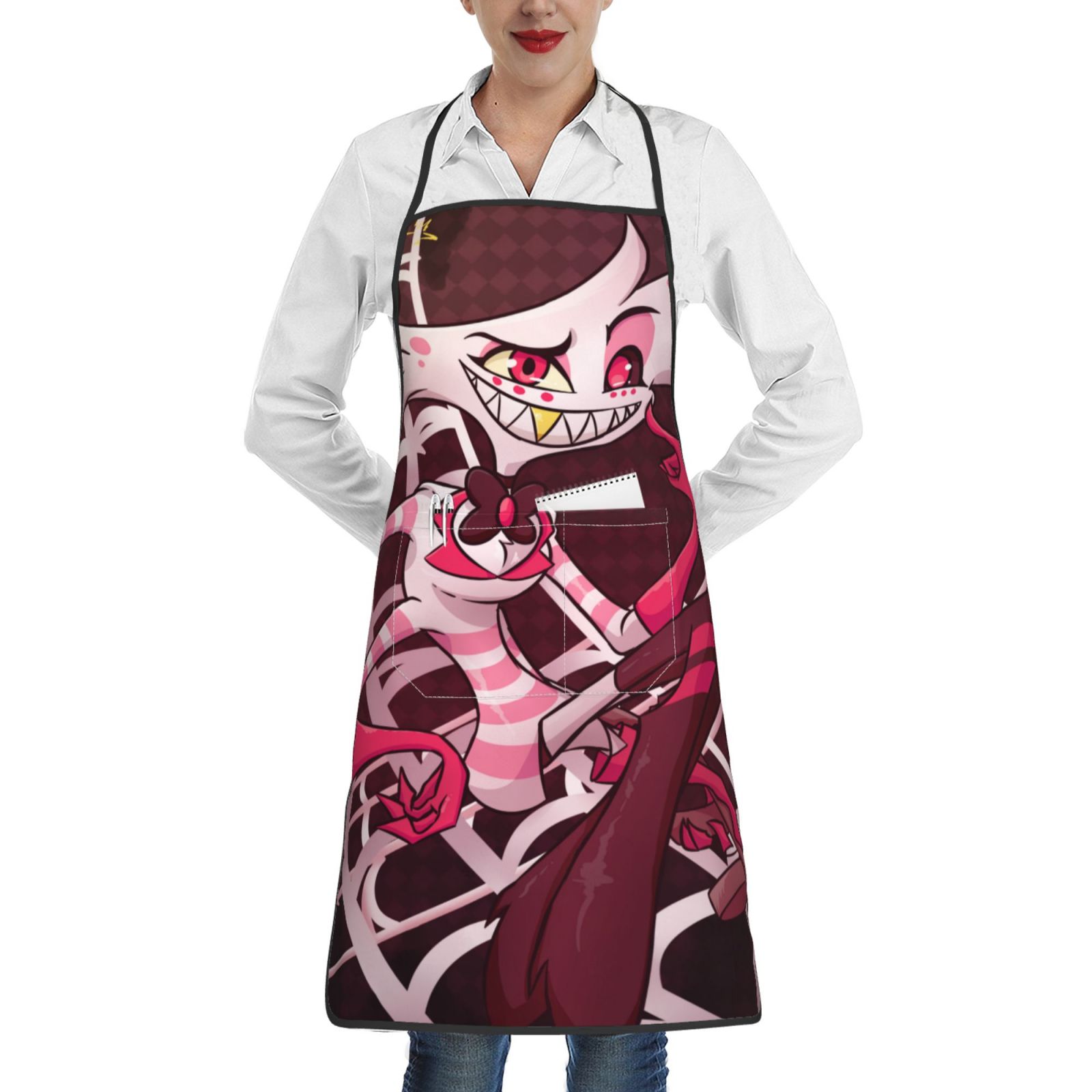 Hazbin Hotel Angel Dust Apron for Women and Men with Pockets ...