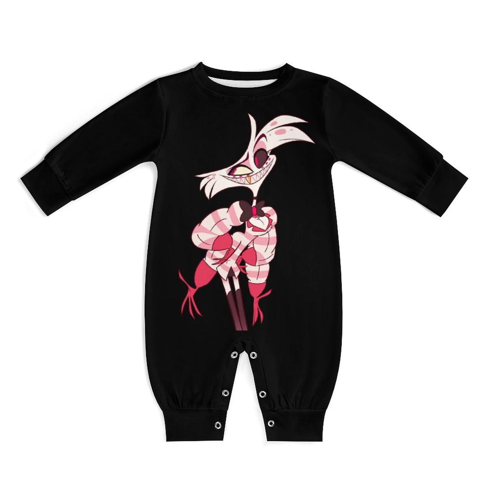 Hazbin Hotel Angel Dust Baby Rompers One-Piece Long Sleeve Jumpsuit ...