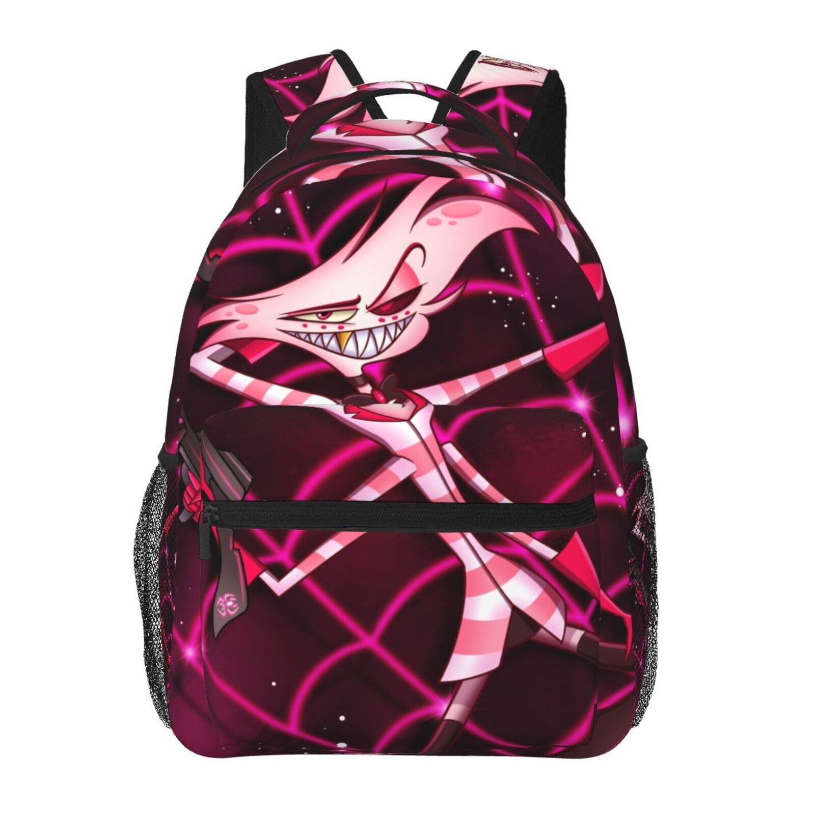 Hazbin Hotel Angel Dust Backpack Shoulders Laptop Daypack Student ...